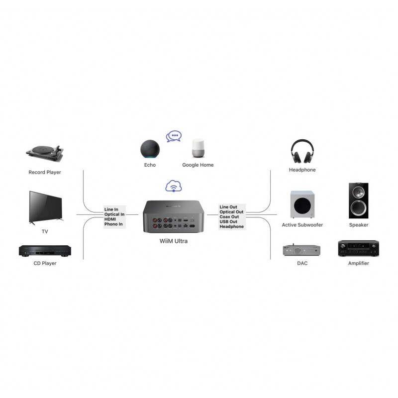 Wiim Ultra Reproductor de audio en Red Wi-Fi Bluetooth con DAC y ...