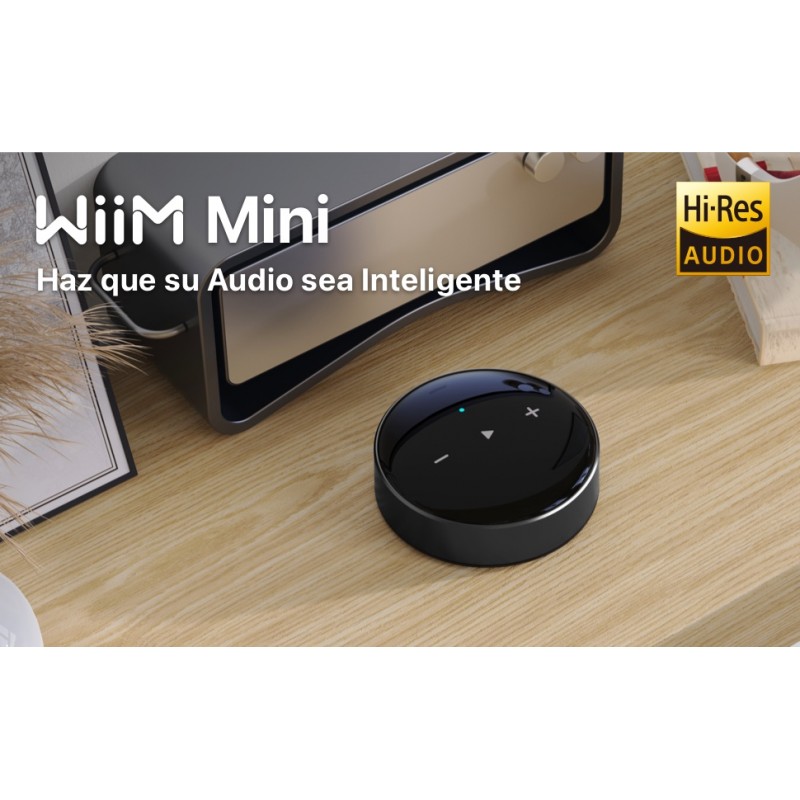 Wiim Mini Streamer de audio inalámbrico Estéreo Hi-Res Audio con Wi-Fi ...