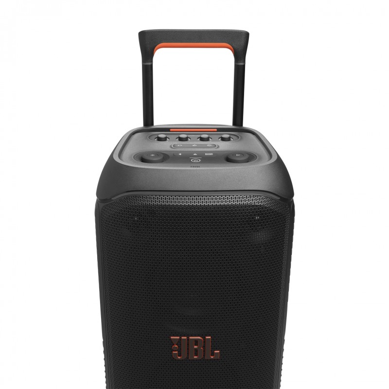 JBL PartyBox Stage 320 Parlante activo portátil para fiestas con ruedas